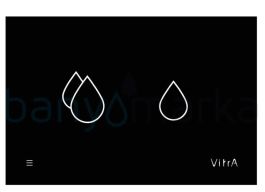 Vitra V-care Smart Control Panel Black (for 12 cm Concealed Cisterns ...