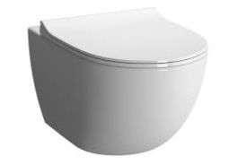 Vitra Sento Rim-ex Rimless Wall Hung WC Short Matte White 7747B001-0559