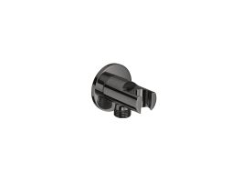Roca Round shower support water inlet matt black A5B5250NB0