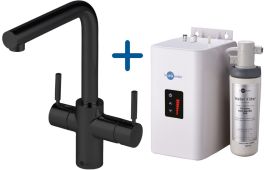 InSinkErator 3N1 L Shape Tap Neo Tank & Filter Pack - Velvet Black