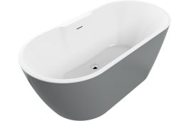 Croydon Freestanding 1655x745x580mm 0TH Bath - Grey