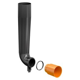 Flush bend for concealed cistern frame with standard installation ...