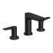 Hansgrohe Talis E3 3-Hole Basin Mixer Satin Black with Siphon Operator ...