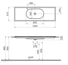 Vitra Memoria Washbasin 120x51x13 White 5710B003-0016